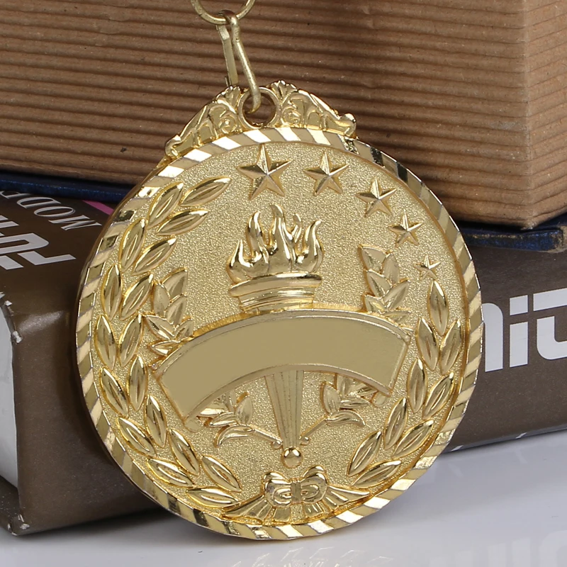 The Olympic Torch Gold Silver Bronze Medal Souvenir Zinc Alloy Official ...
