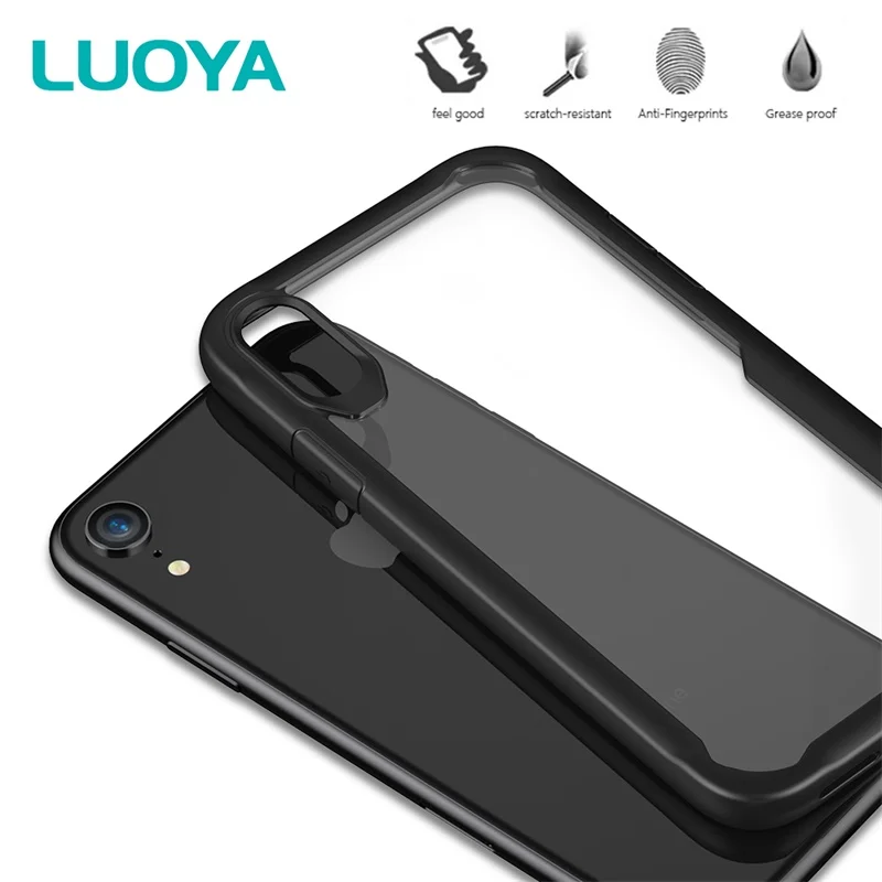 폰 Bag Case 대 한 iPhone 9 Case Soft Silicone 투명 Hard PC 하이브리드 백 Cover 대 한 ...