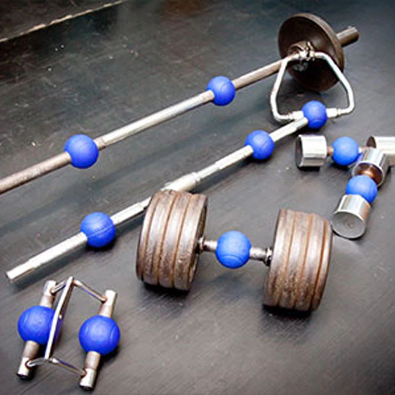 1 Pair Barbell Hand Ball Grips Dumbbell Kettlebell Fat Grip Silicone ...