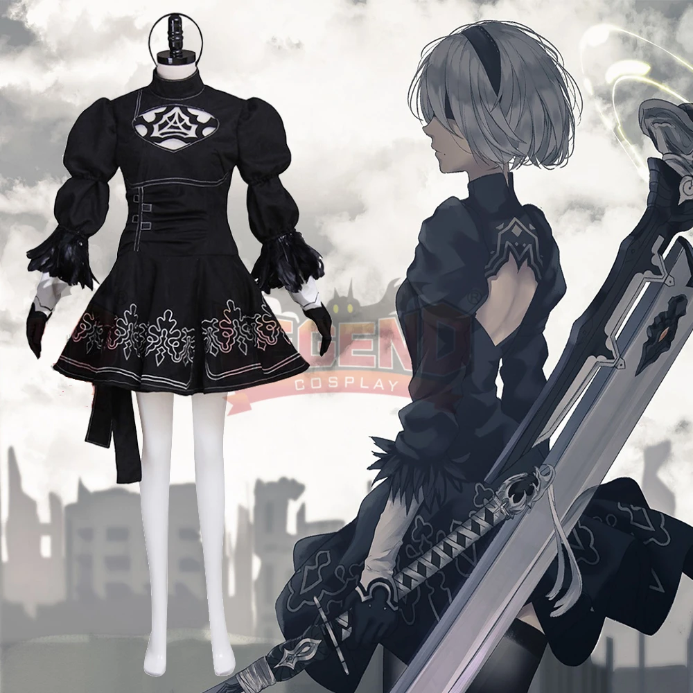 Nier Automatas Nier Automata Yorha No 2 Type B 2b Cosplay Costume Adult Costume Full Set In