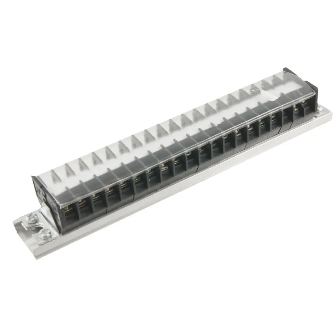 HHTL 660V 15A Aluminum DIN Rail Base 20 Position Screw Terminal Barrier ...