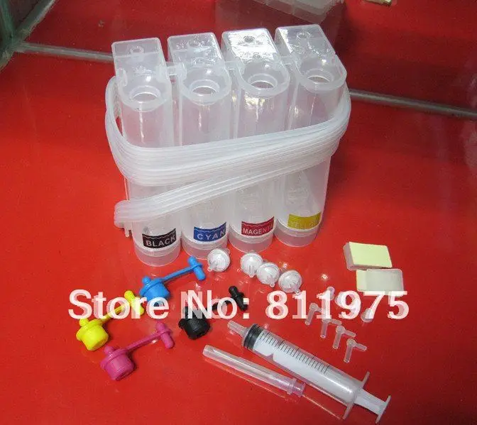 Continuous Ink Supply System Universal 4Color CISS kit with accessaries ...