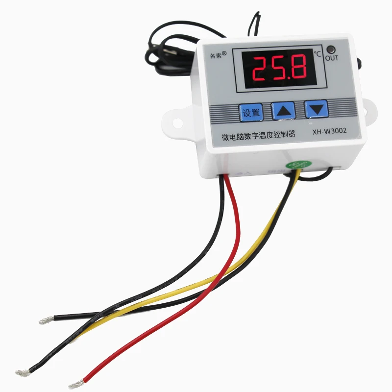 W3002 Digital 220v 12V 24V temperature thermo controller heat cool temp ...