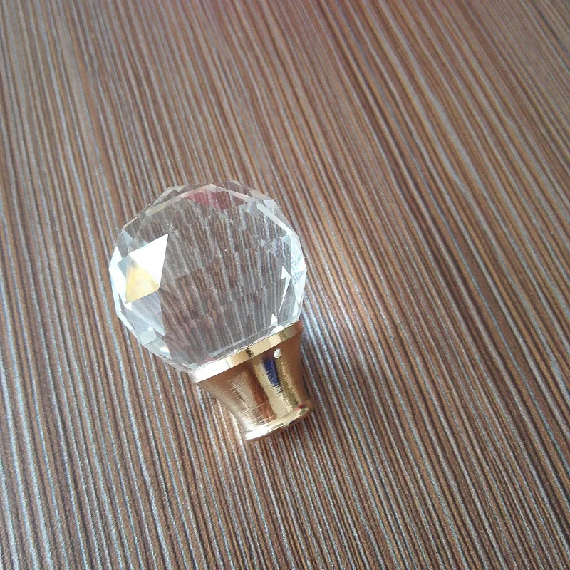 4pieces/lot 30mm Crystal Faceted Ball With M10 Bracket For Table Lamp Part Or Drawer Decor Home ...