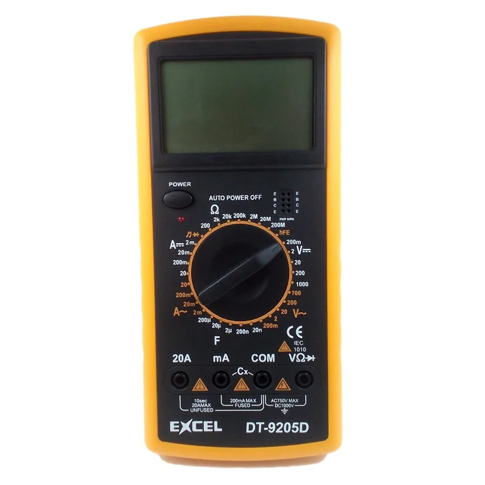 Digital Multimeter Transistor Amplification Tester Capacitance ...