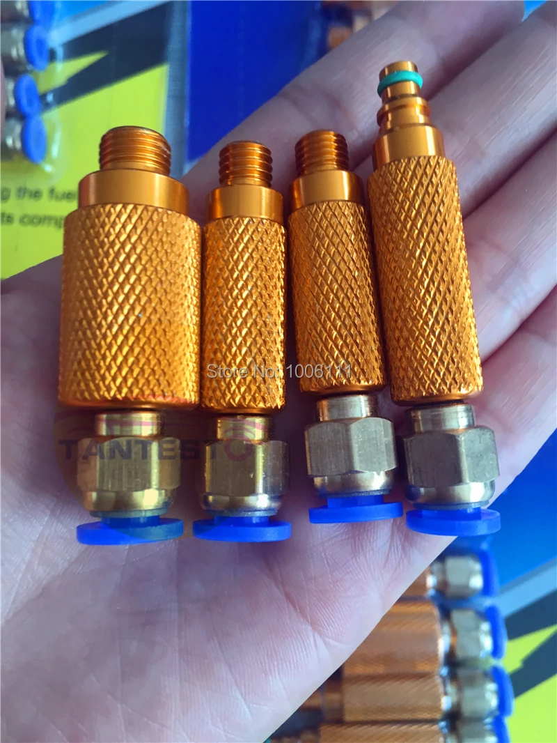 4PCS common rail injector diesel oil return collector joint for BOSSCH ...