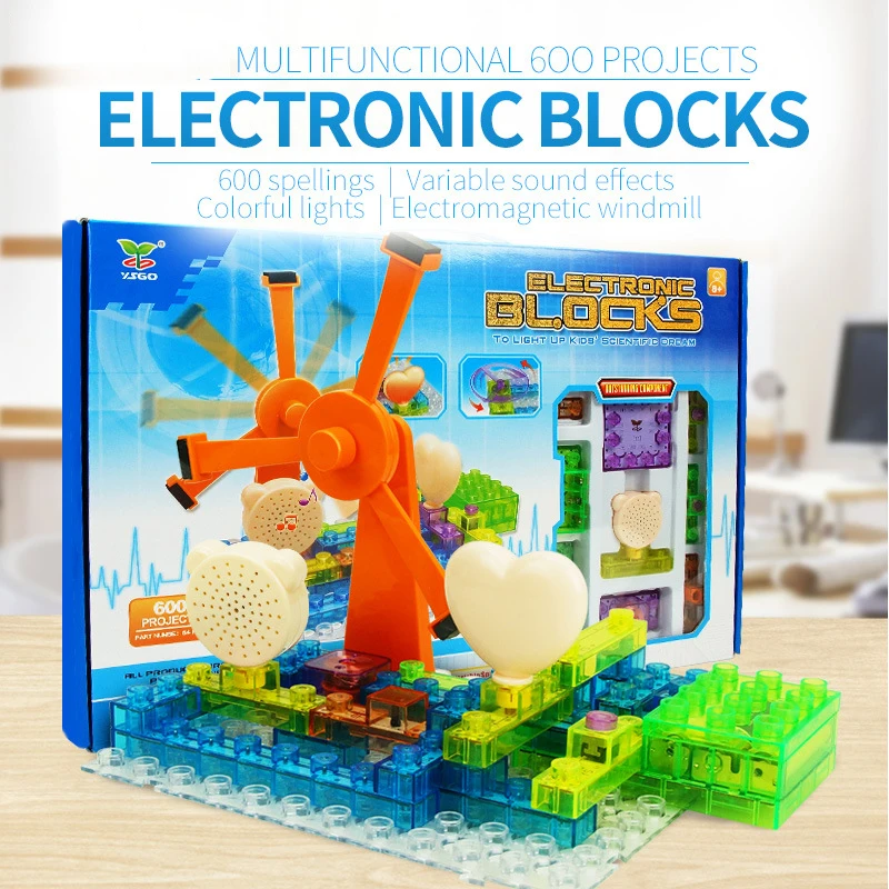 600 Projects Integrated Circuit Building Blocks Electronic Playground Diy Kits Plastic Model Kit