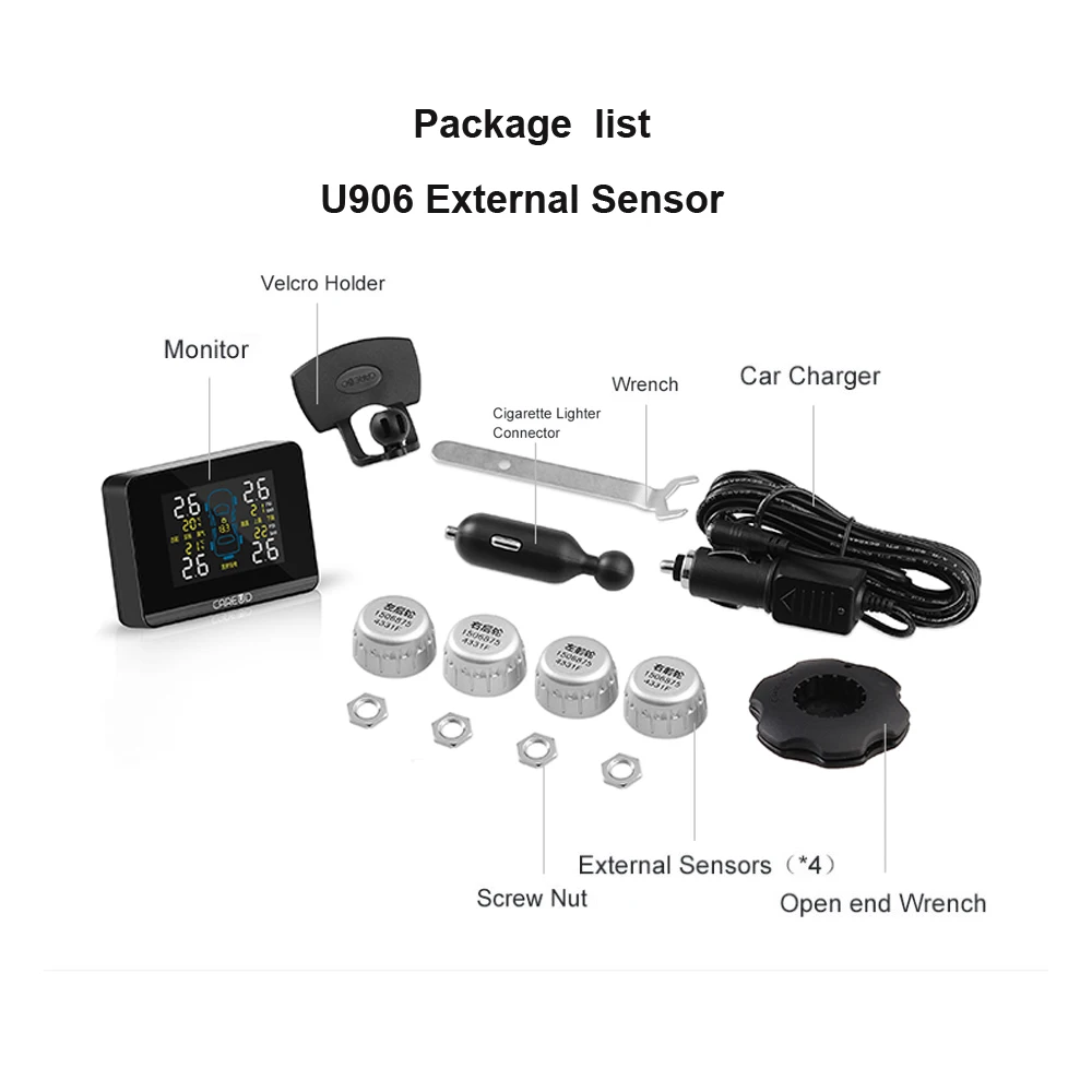 CAREUD U906 новая Автомобильная TPMS система контроля давления в шинах ...