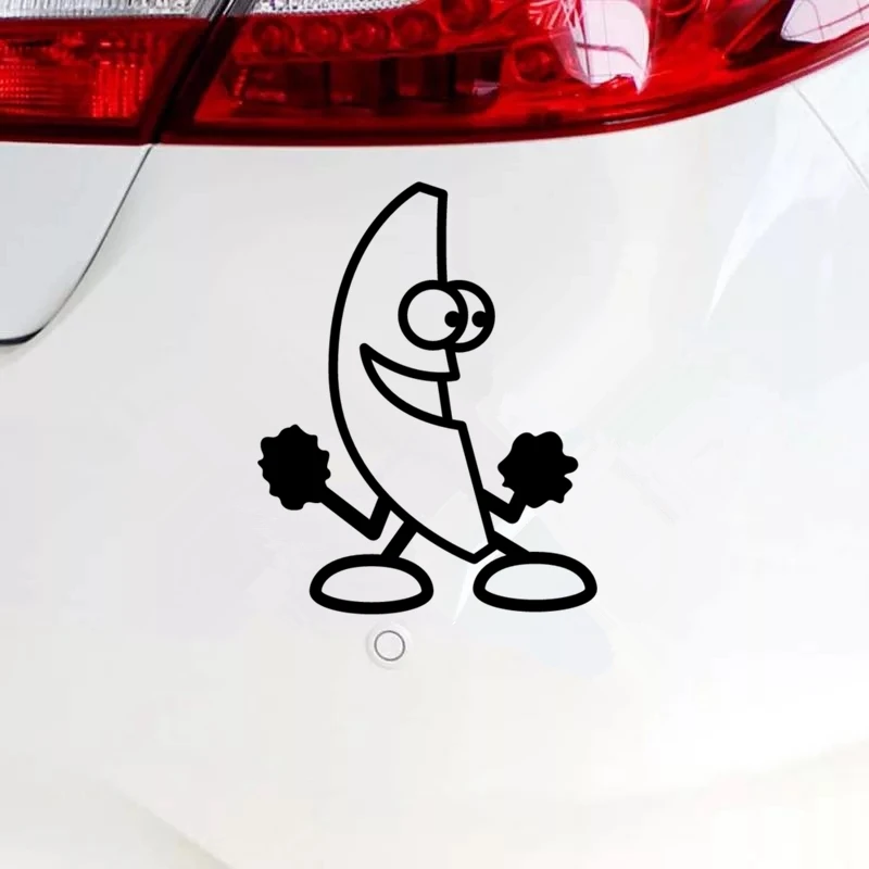 CK2908#12*15cm Dancing Banana funny car sticker vinyl decal silver ...