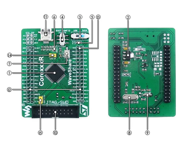 Core103r Stm32f1 Core Board Stm32f103rct6 Stm32f103 Stm32 Cortex M3 Evaluation Core Board Jtag