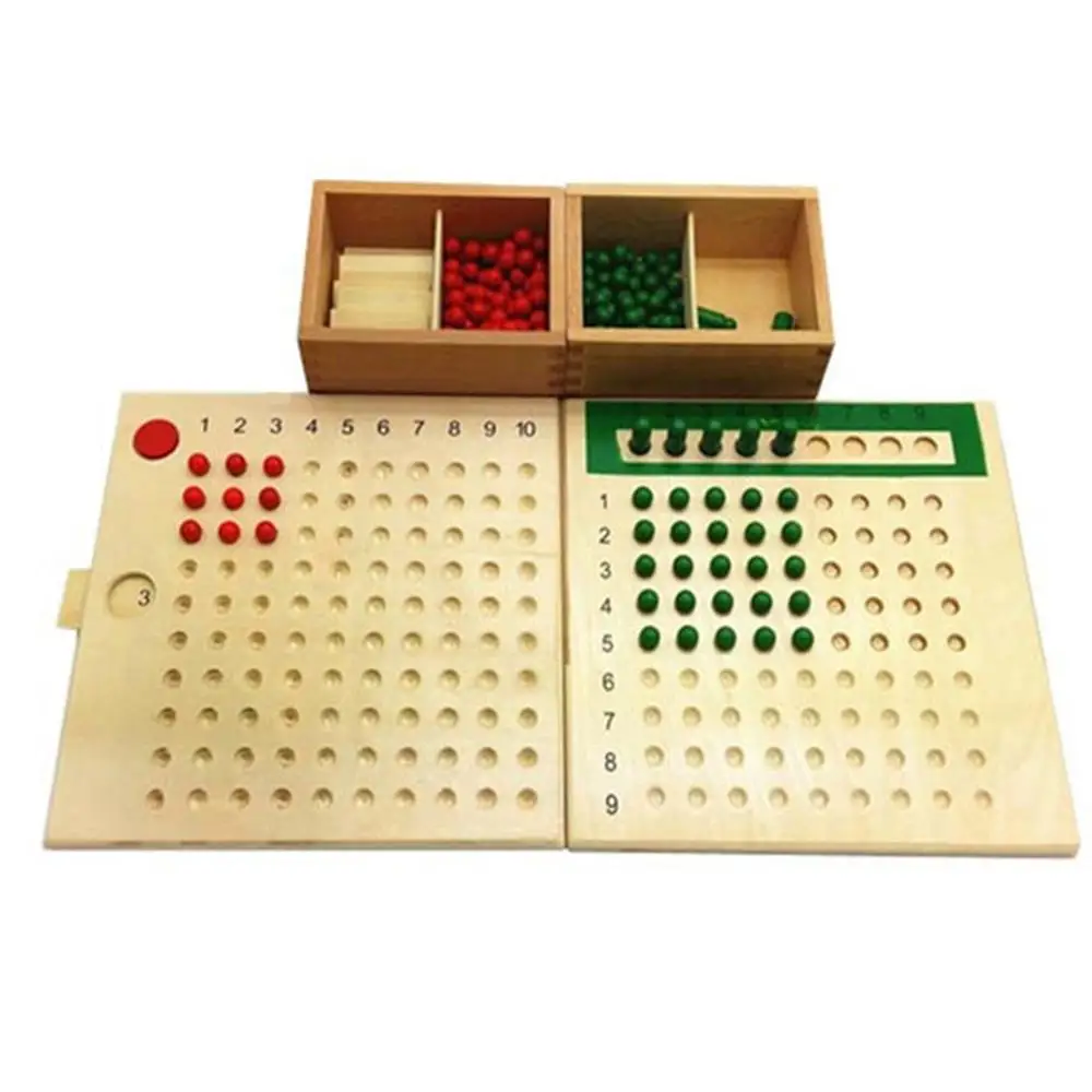 Montessori Multiplication Division Mathematics Wooden Board Kids Early ...