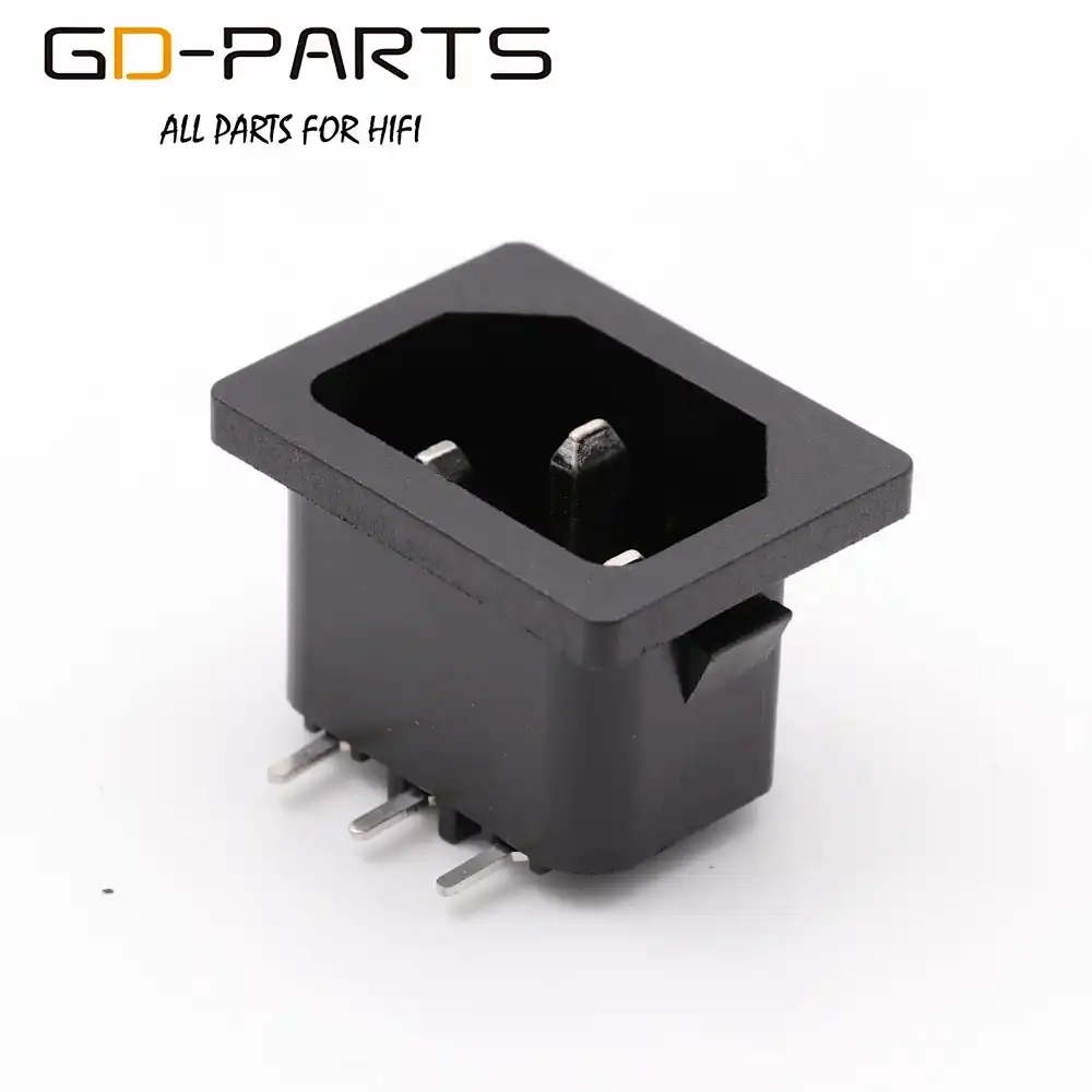 GD PARTS PCB Mount AC Power Plug IEC320 C14 Mains AC Power Socket ...