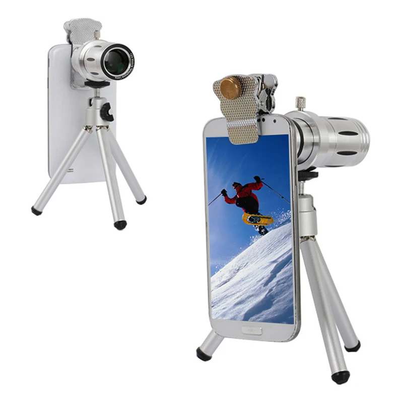 Camera Lenses kit 12x Zoom Telephoto Lentes Microscope Fish eye Wide ...