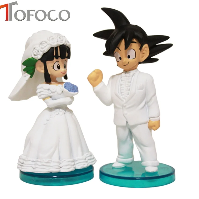10cm Dragon Ball Z Vegeta Bulma Marry Wedding Theater Action Figure PVC ...