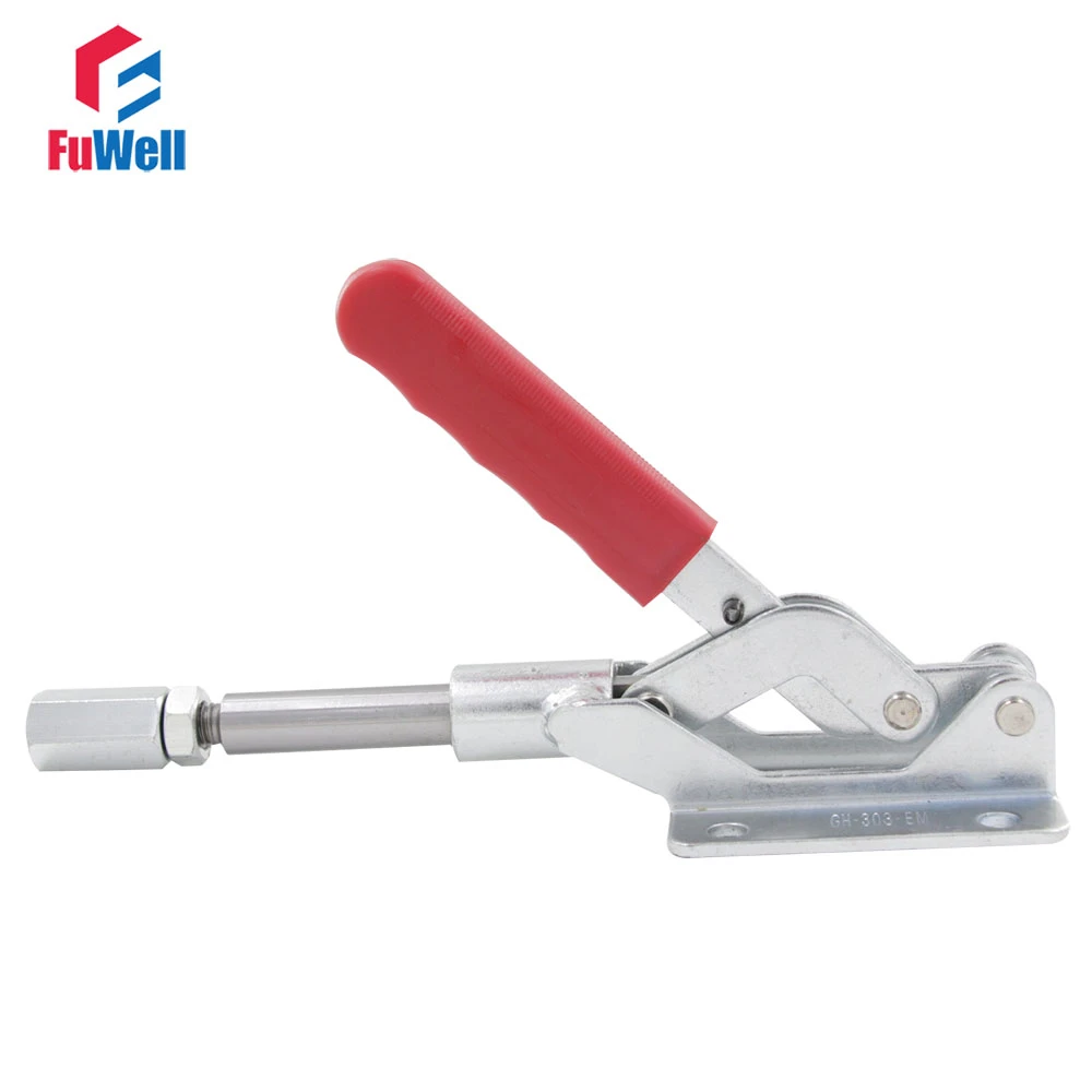 Gh-303-em Quick Hand Tool Toggle Clamp Metal 50mm Plunger Stroke Pull Push Holding Capacity 454 ...