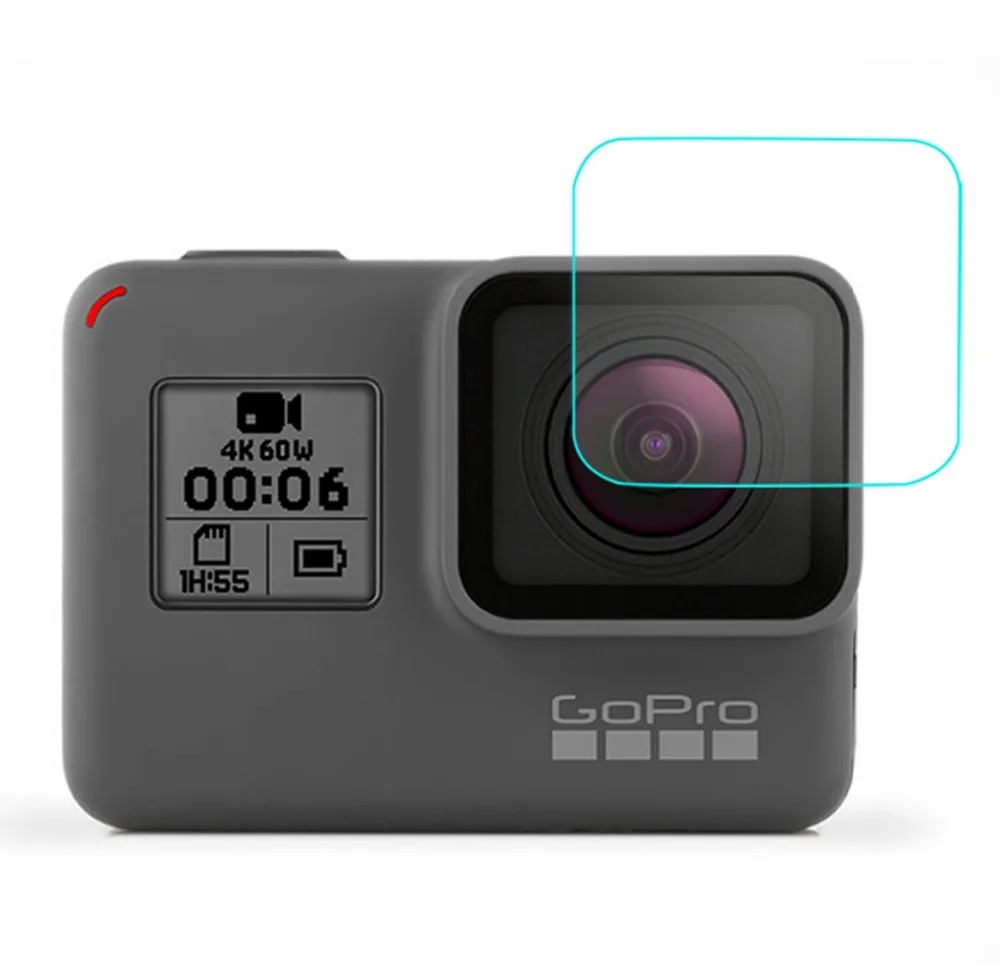 Front Lens Tempered Glass HD Screen Protector for Go Pro Gopro Hero 5 6 ...