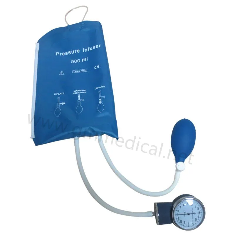 500ml-Reusable-Nylon-Pressure-Infusion-Bag-with-Pressure-Gauge-Blue ...