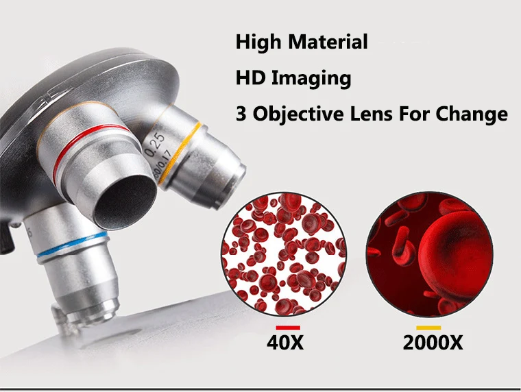 Abbe Condenser LED Illumination with Control 1.25 N.A 10x WF Eyepiece ...