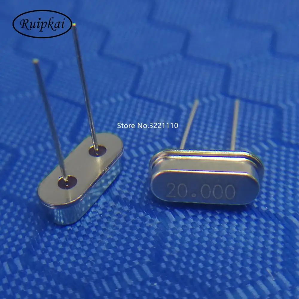 10PCS HC49S 20.000MHZ 12PF Crystal Oscillator 20.000M 20M 20MHZ HC 49S ...