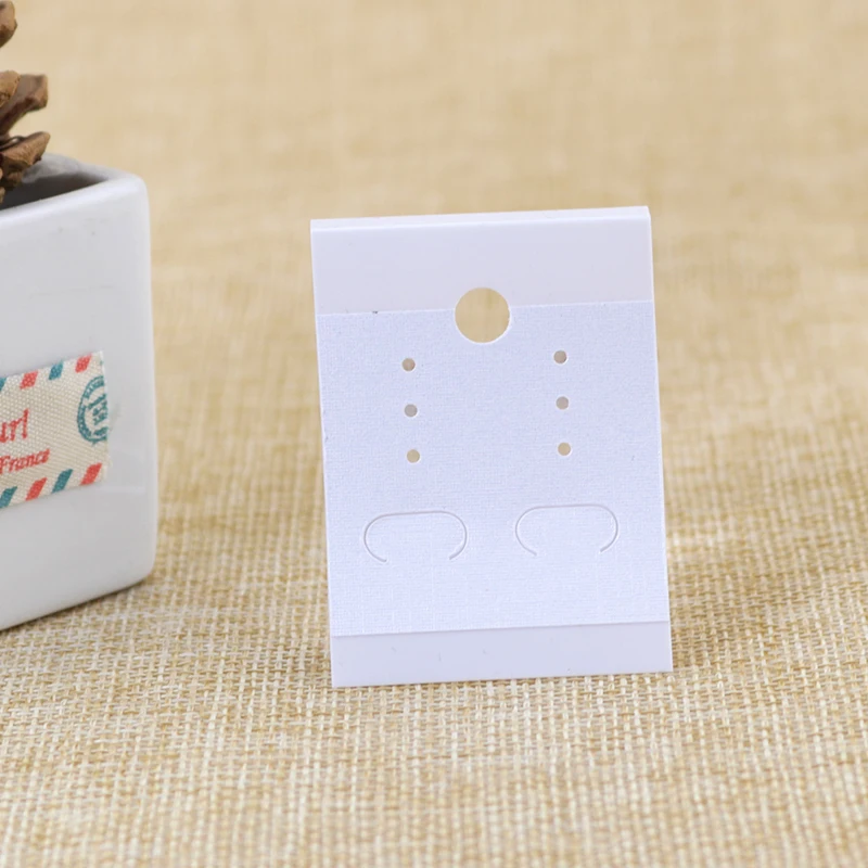 High-Quality-200Pcs-3-7x5cm-White-Earring-Cards-Plastic-Paper-Jewelry ...
