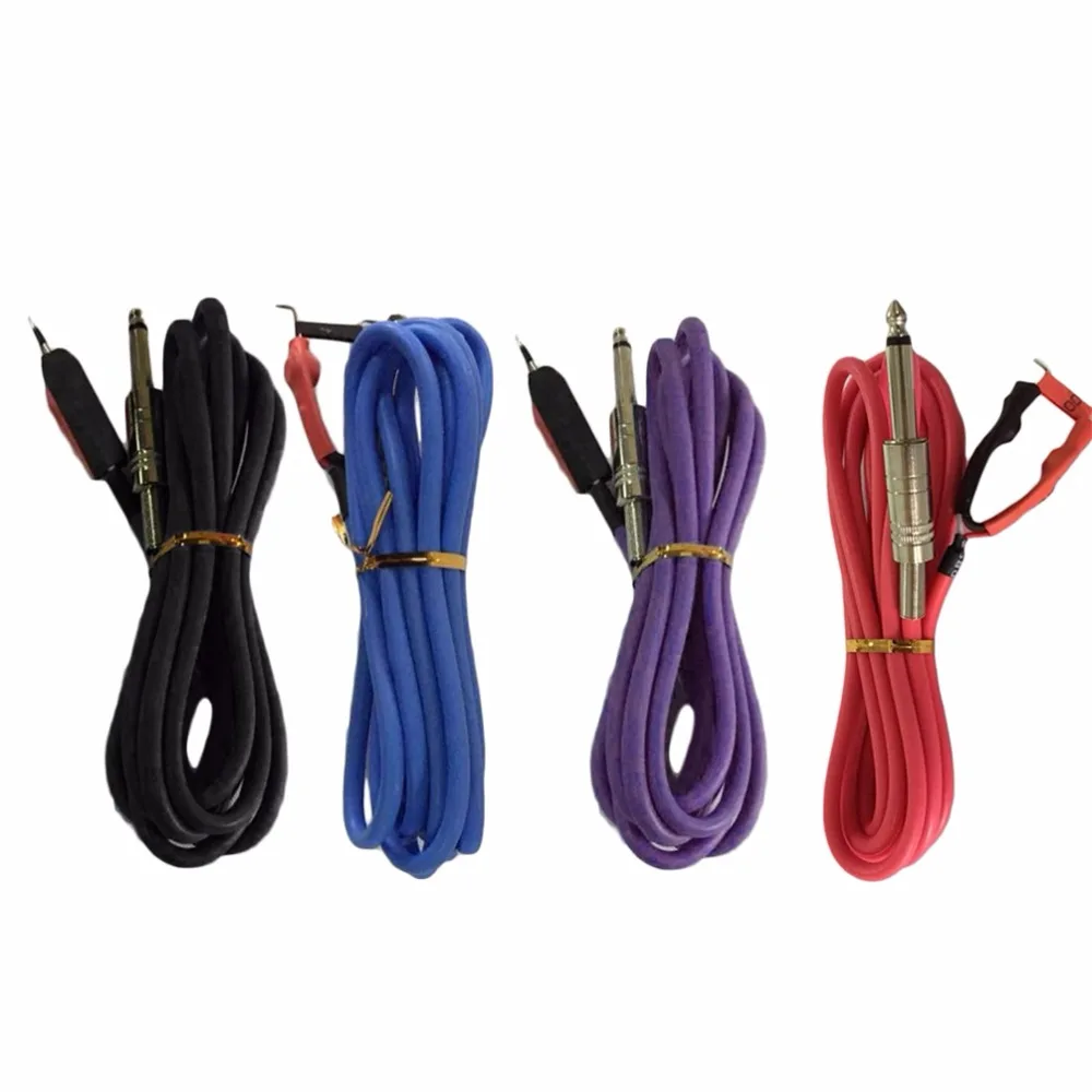 Professional 2.4M Silicone Copper Wire Tattoo Power Supply Clip Cord ...