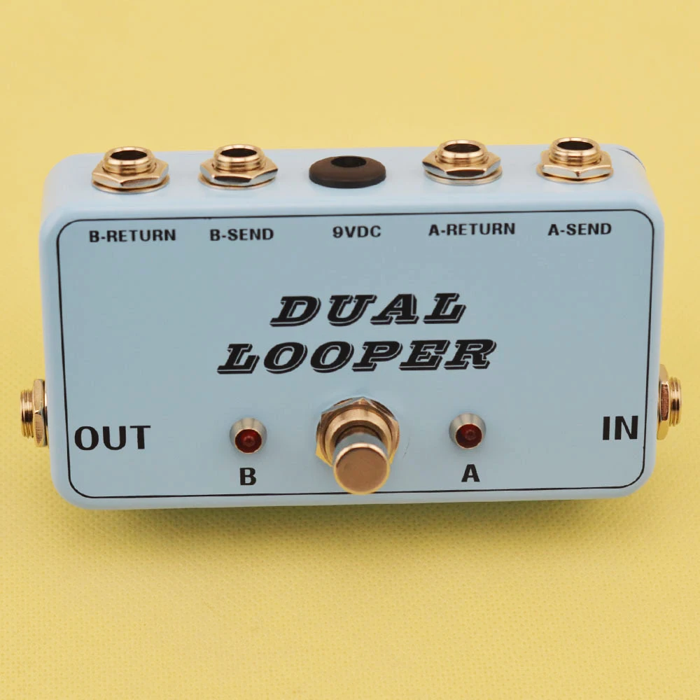 Caja de Pedal de efecto AB Looper True Bypass, conmutador de guitarra ...