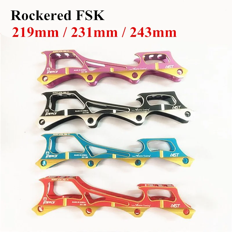 243mm Rockered Skates Base Roller F1 Slalom Rocked 72MM 76MM 80MM ...