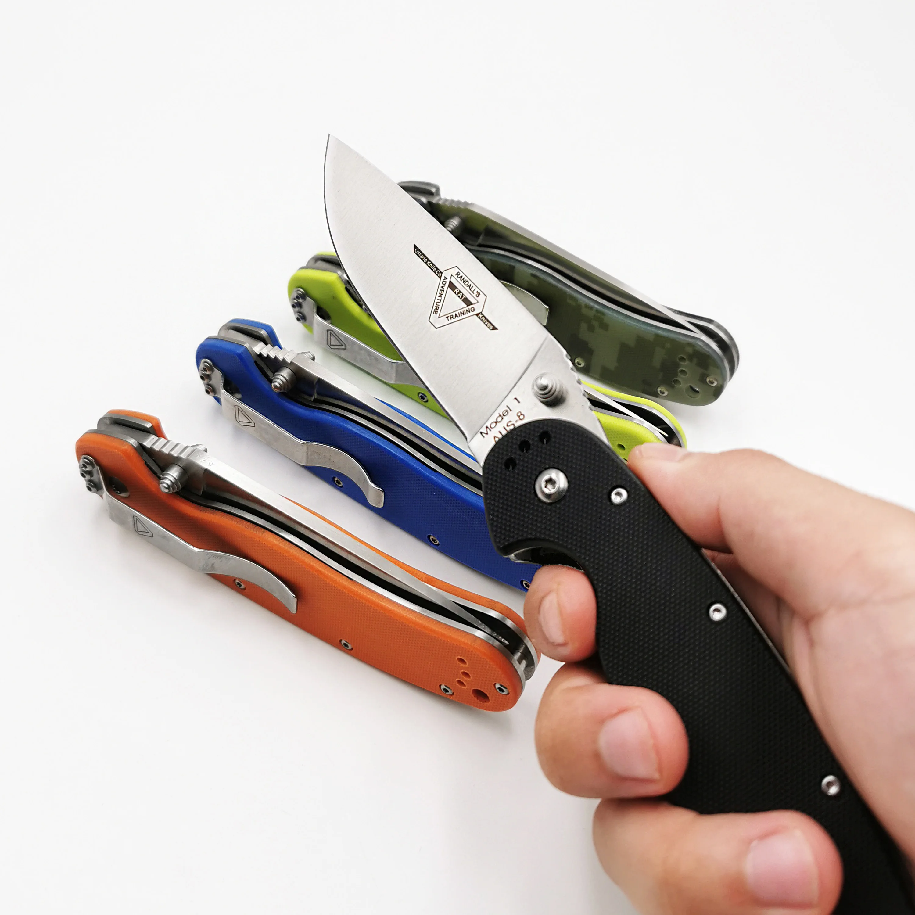 Multicolor Combat Pocket Knife - Rhino Camping