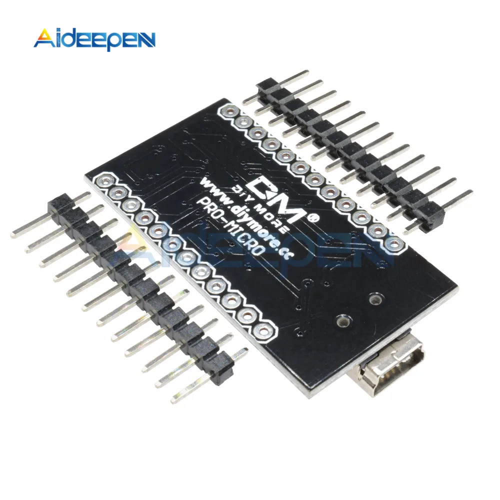 Mini USB ATmega32U4 Pro Micro 3.3V 5V 16MHz Controller Board Module For ...