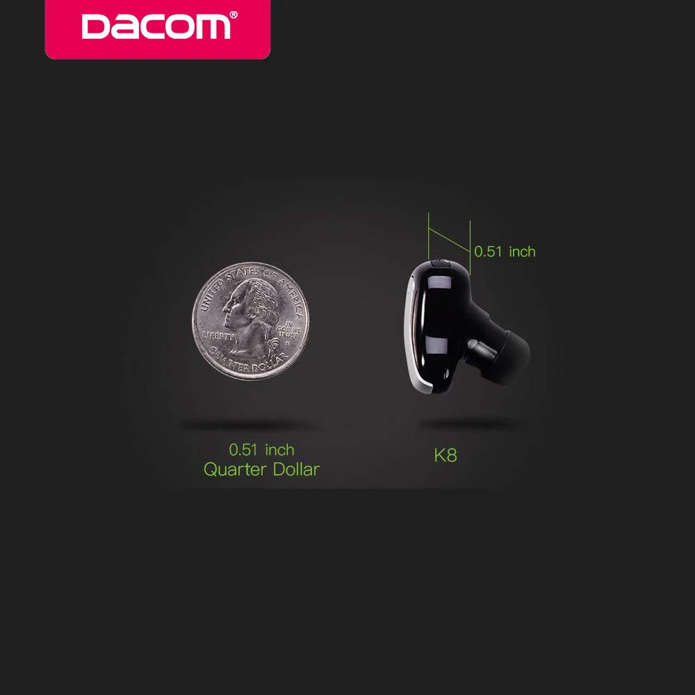 Promo Offer Dacom k8 Mono cordless earbuds hidden invisible earpiece ...