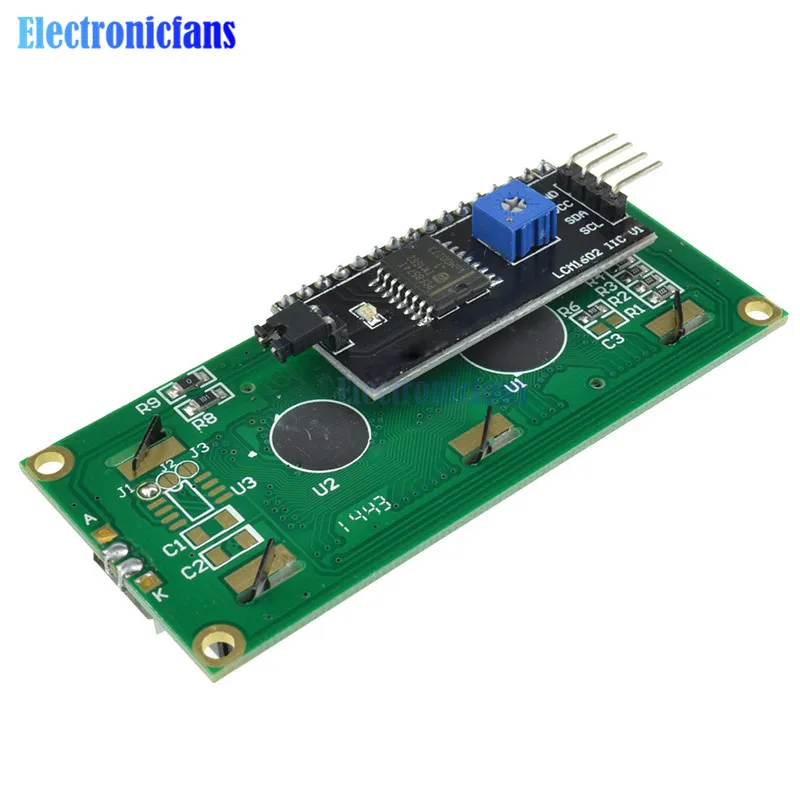 IIC/I2C 1602 LCD Display Module LCD-1602 I2C Blue Display 5V For Arduino