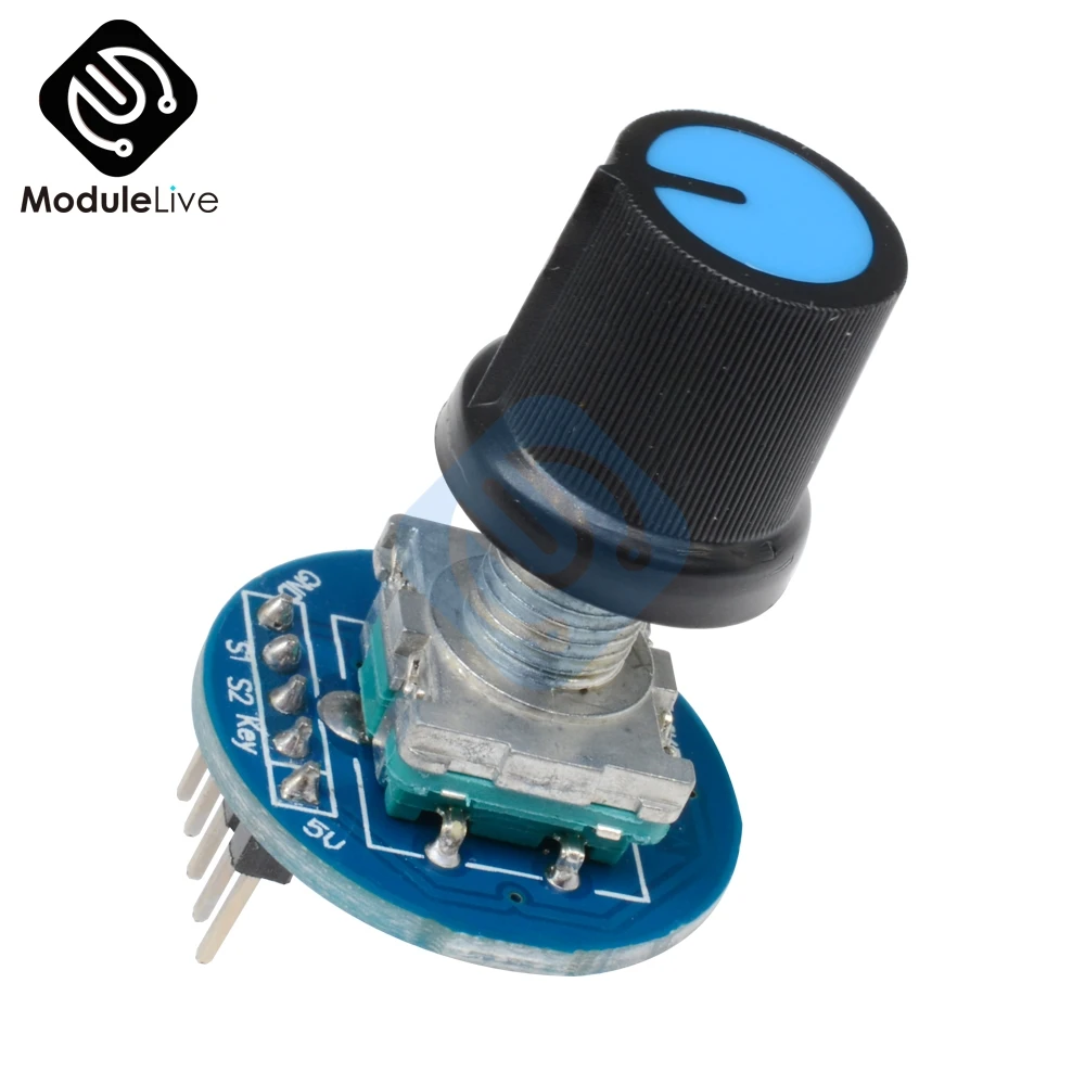 Rotating Potentiometer Knob Cap Digital Control Module Board Rotary Encoder Control Controller
