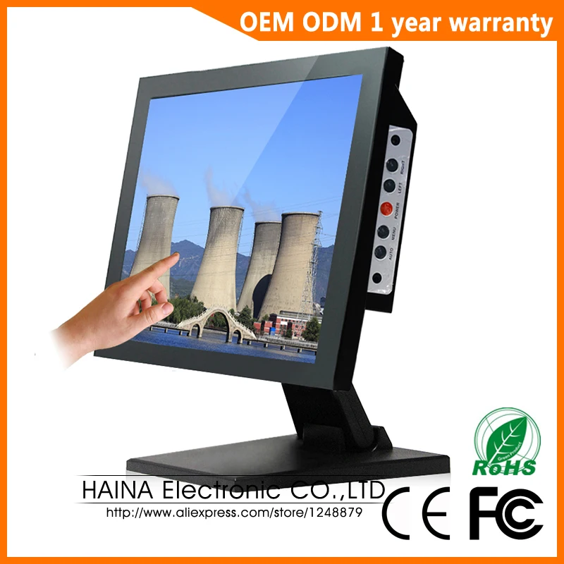 Monitor-de-ordenador-Industrial-de-15-pulgadas-carcasa-met-lica-Monitor ...