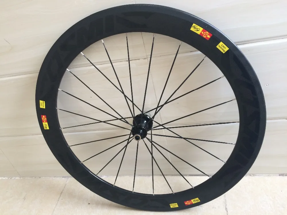 700c carbon track wheels 60mm tubular track fixed gear wheels 3k 60mm ...