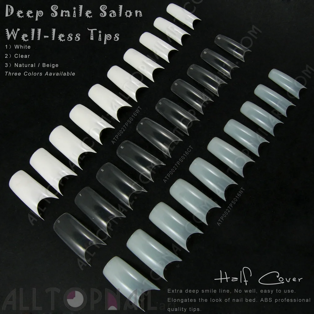 Deep Smile 3 Colors Salon Well-less Nail Tips 600x Abs Professional ...