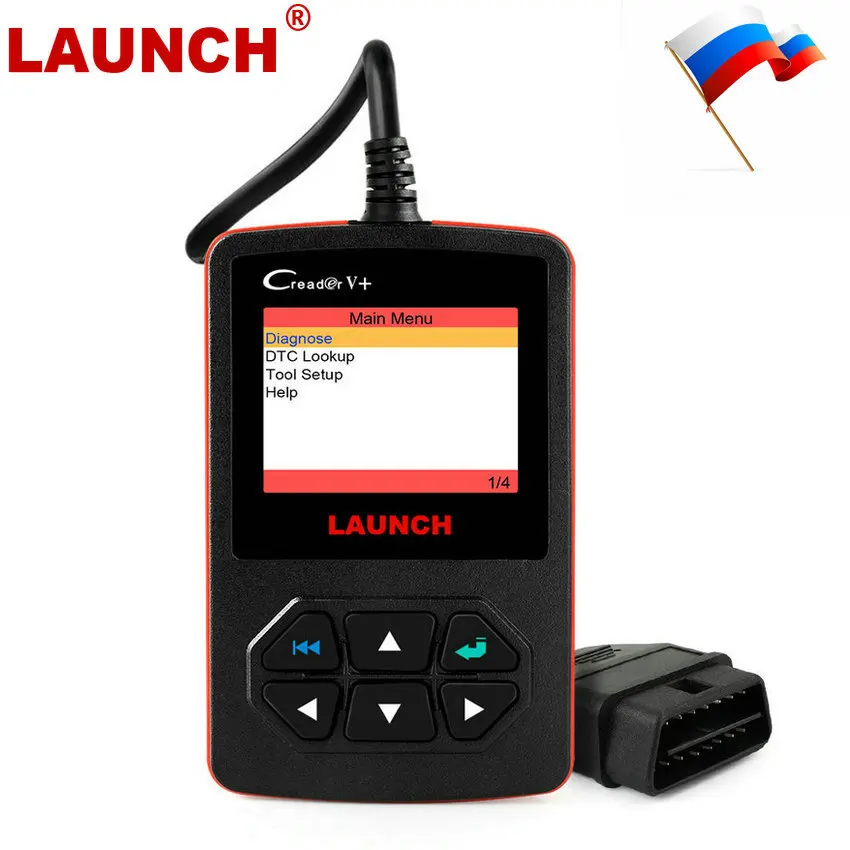 100% Orignal LAUNCH CReader V+ OBD2 Car Code Reader Scanner Diagnostic ...