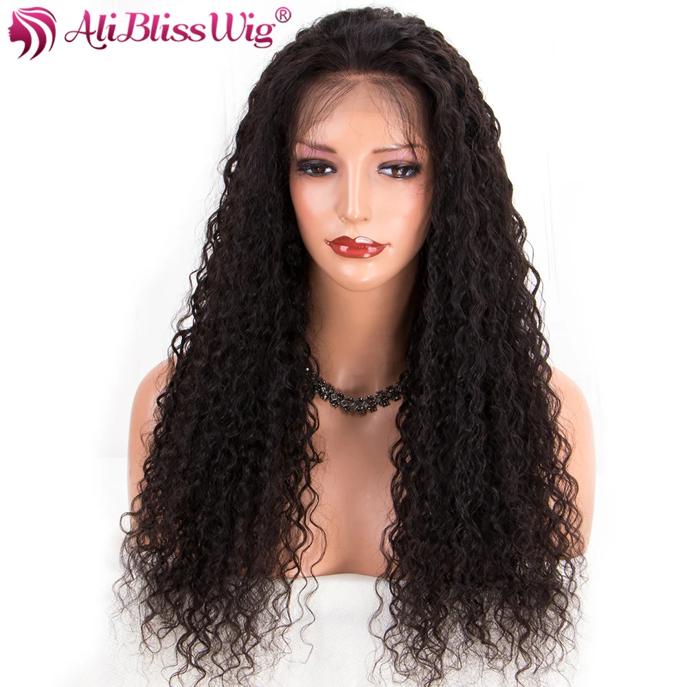 4 Inch Curly Lace Front Human Hair Wigs With Baby Hair Brazilian Remy ...