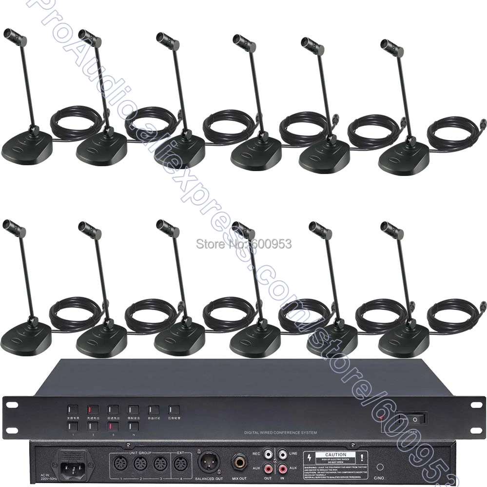 Pro Classic Wired Conference Gooseneck Mic Microphone System for Big ...