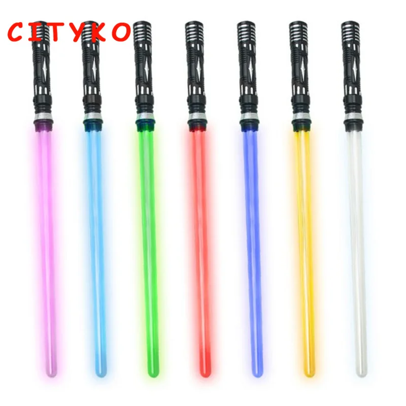 1pcs Star Wars Laser Sword Cosplay Prop Seven Color Shine Children's ...
