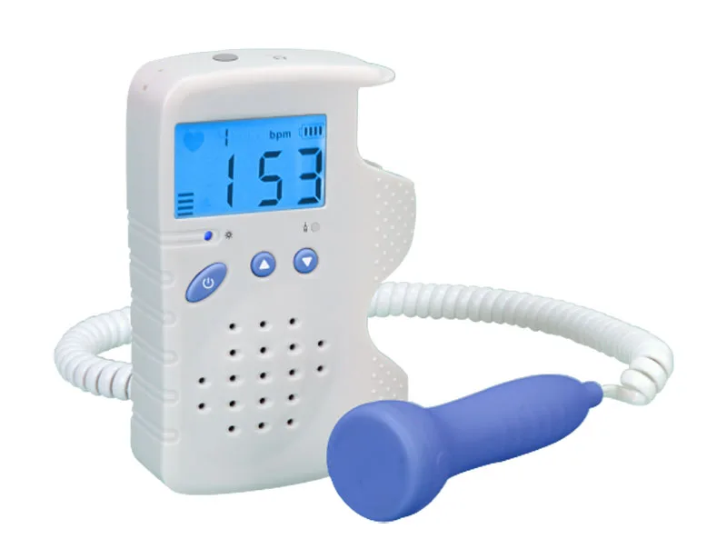 Mini Fetal Doppler Pocket Ultrasound LCD Display Prenatal Fetal ...