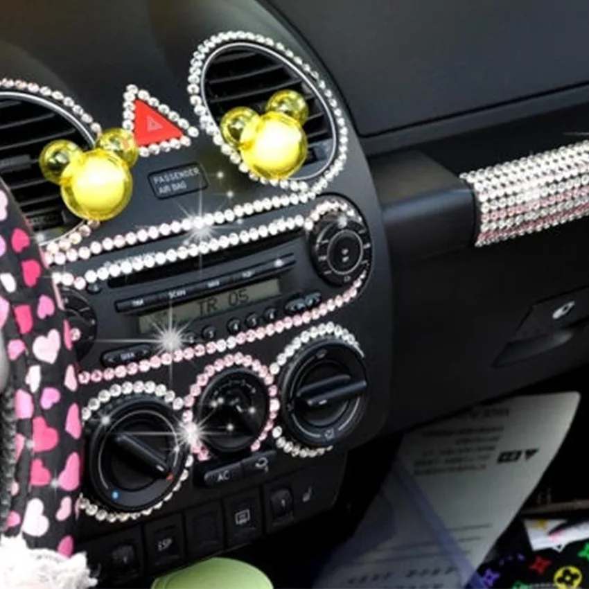 Car Rhinestone sticker DIY Personality fashion Interion accessories ...