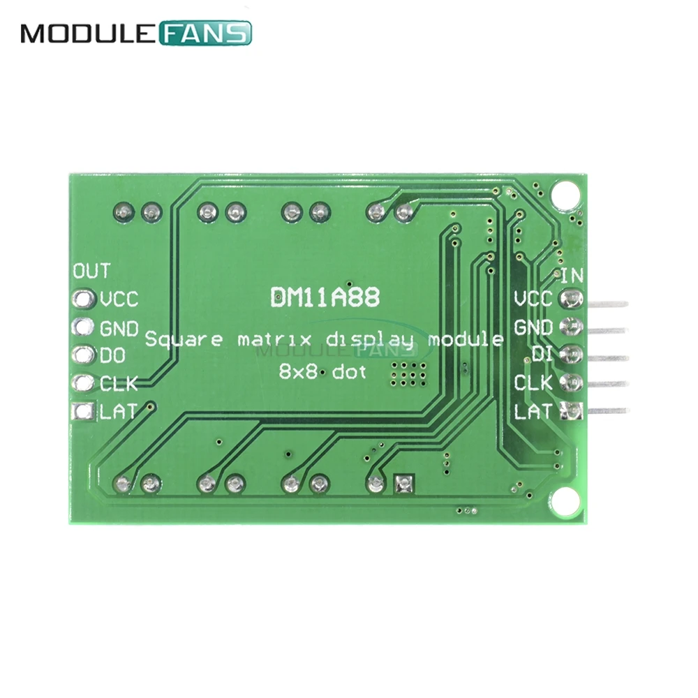 8x8 8*8 8 X 8 Square Matrix Red LED Display Dot 74hc595 Drive Driver ...