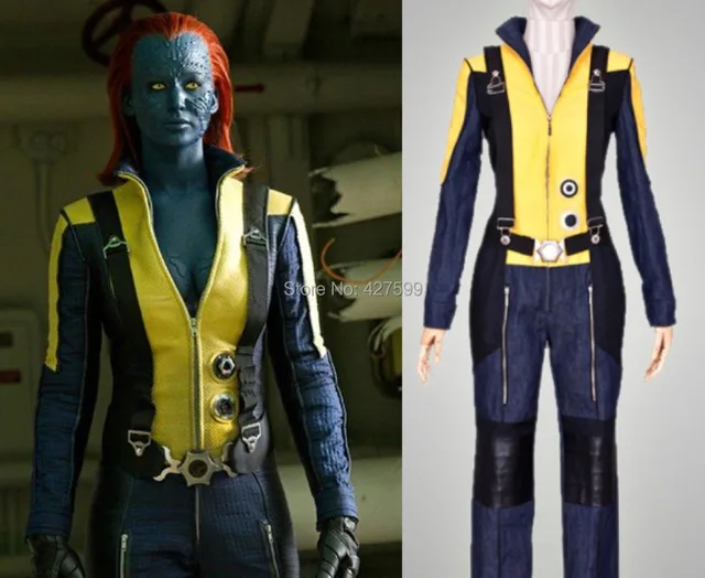 Xmen Mystique Cosplay Costume Raven Darkholme Kid Adult X Men halloween ...