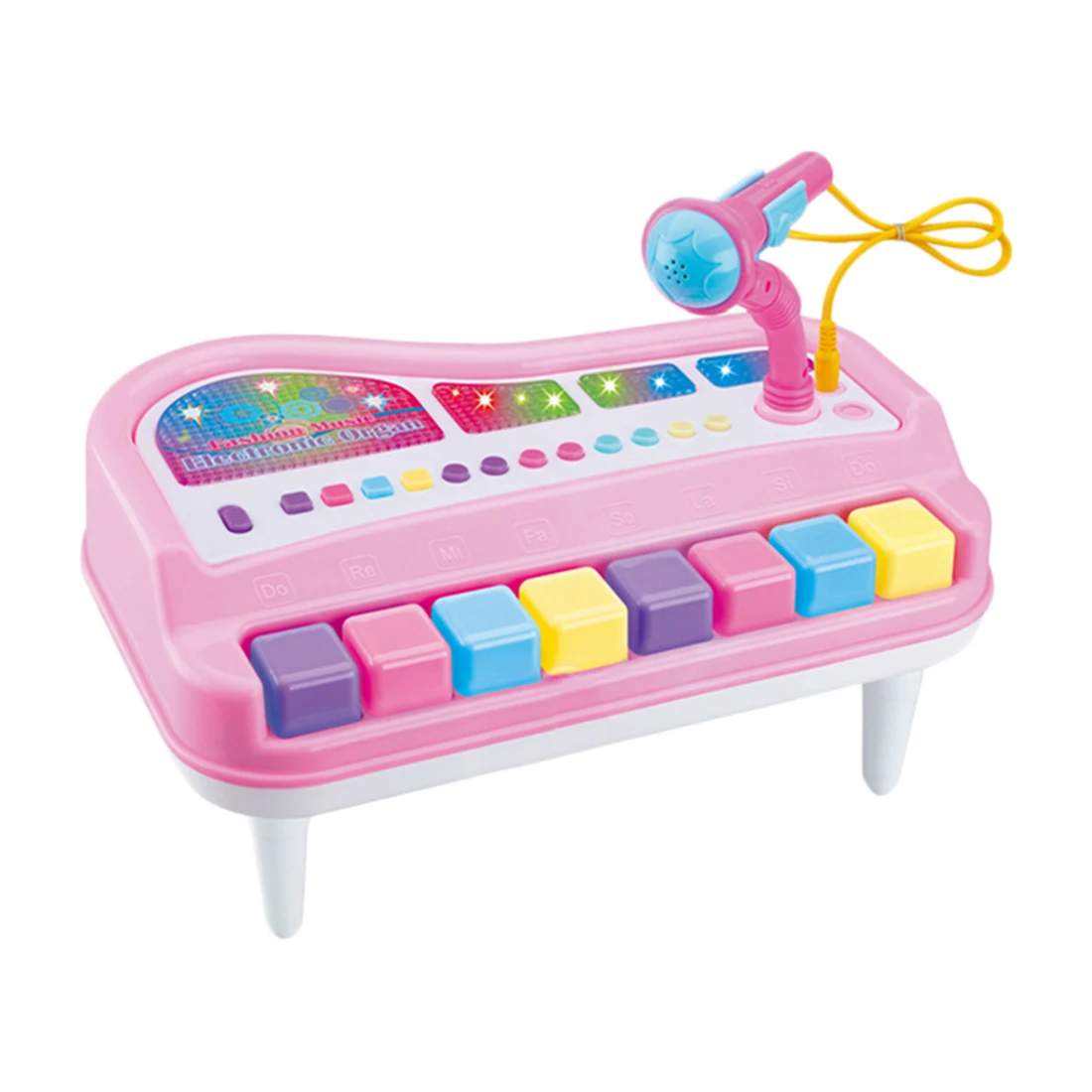 8 Candy Color kids Musical Toys Key Electronic Keyboard Piano Toy with ...