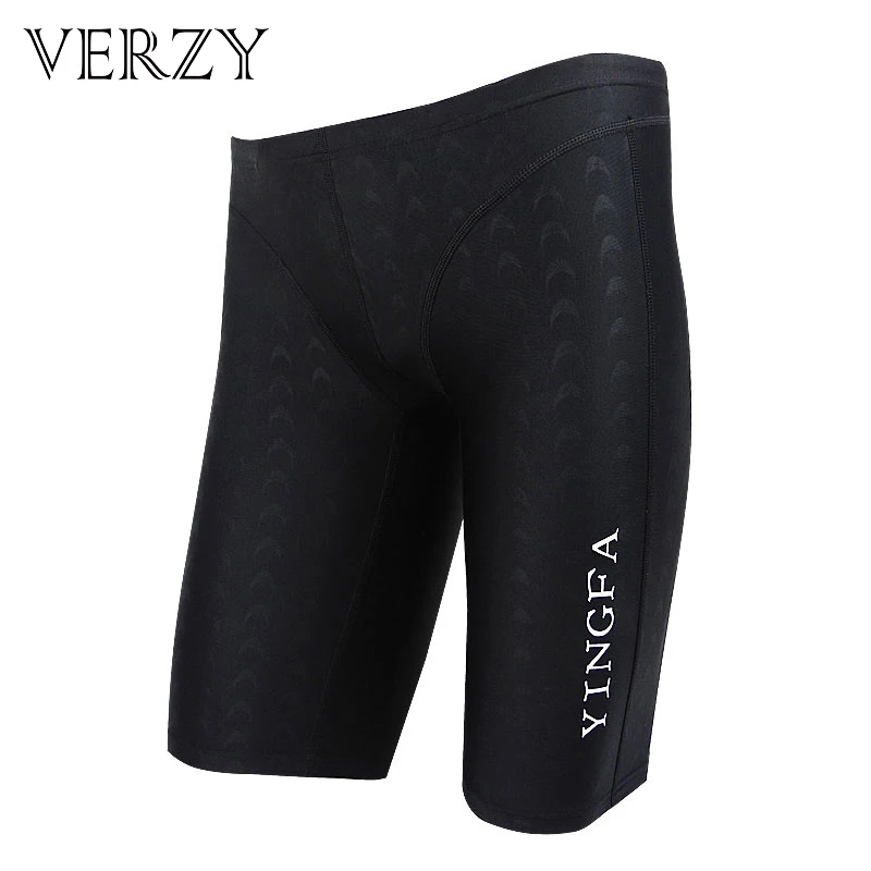 New Waterproof Men's swimming trunks Brand mens swimwear Drawstring ...