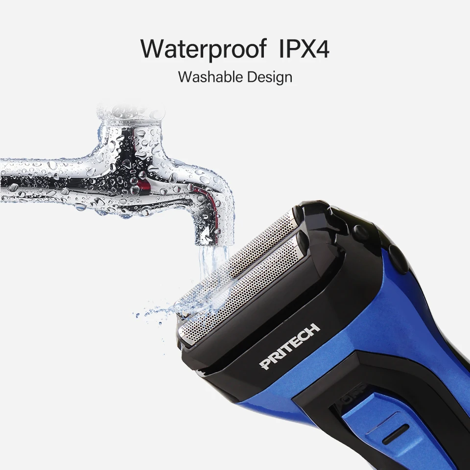 PRITECH Electric Shaver Rechargeable Electric Razor Shaver For Men ...