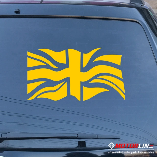 UK Waving Flag Union Jack British Decal Sticker Car Vinyl pick size ...