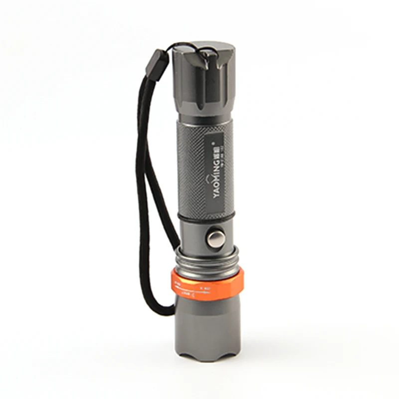 Zoomable led flashlight CREE Q5 powerful cree led waterproof ...