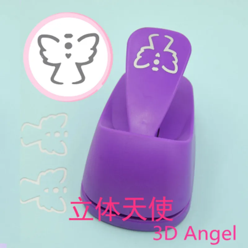 free shipping 3D lovely Angel shaped EVA foam save power hole punch ...