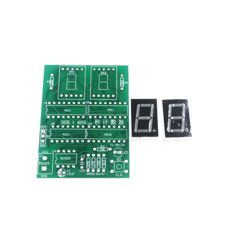 2-Digit 30-60S Counter Timer Simple Stopwatch Digital Electronic DIY ...